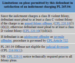 Plea Bargaining – New York Sentencing